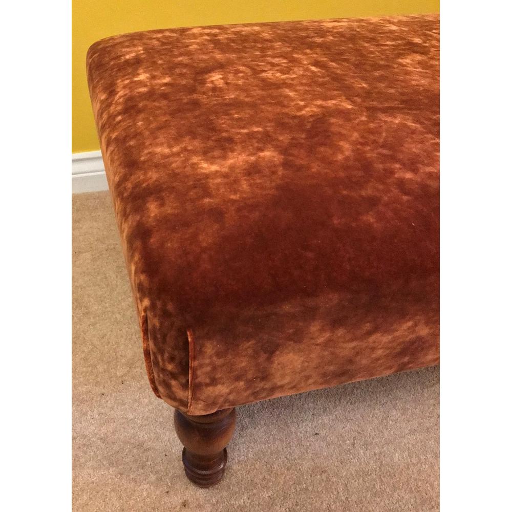 Large Footstools : Large Velvet Footstool