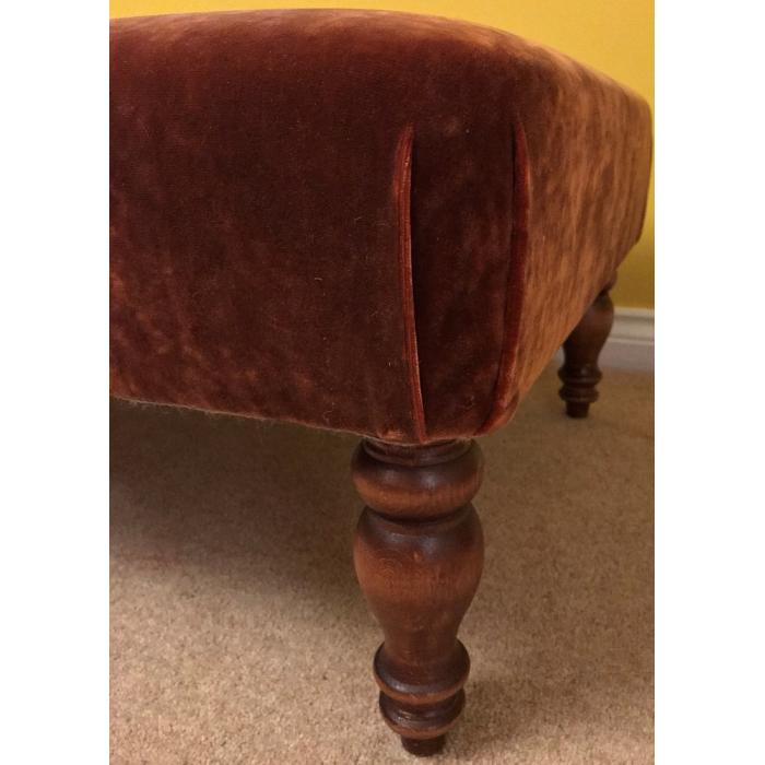 Large Footstools : Large Velvet Footstool
