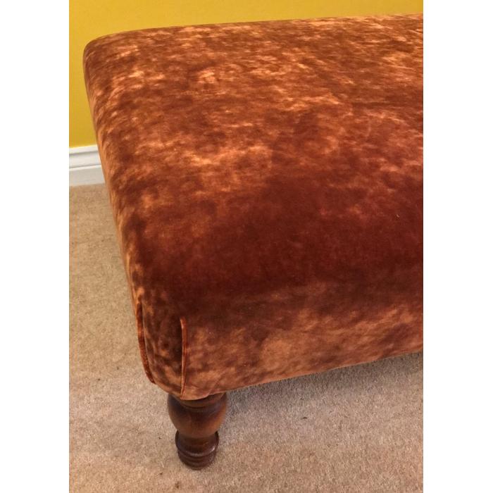 Large Footstools : Large Velvet Footstool