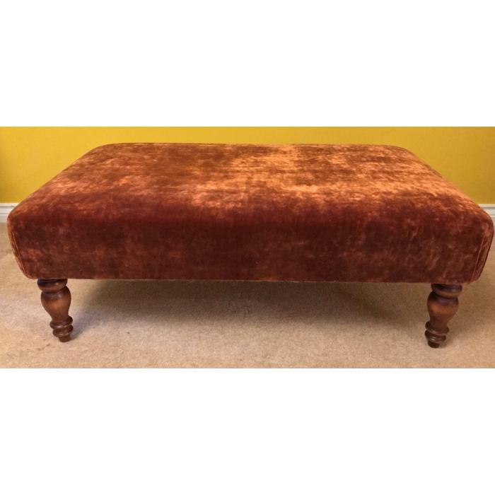 Large Footstools : Large Velvet Footstool