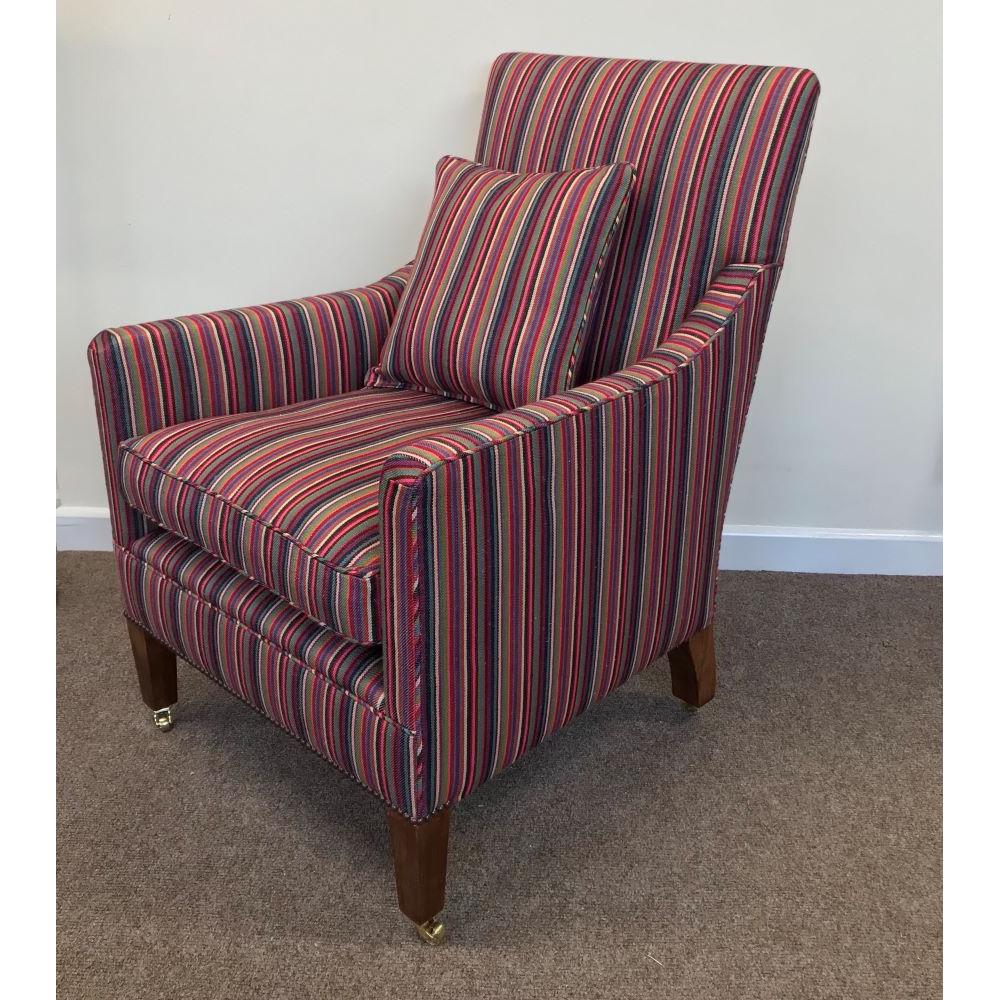 Edwardian Arm Chair Pierre Frey Stripe